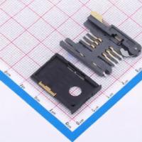 China Industrial SMT SIM Socket SOFNG SIM-021C Push Lever Operation RoHS Compliant Connector for Memory Card for sale