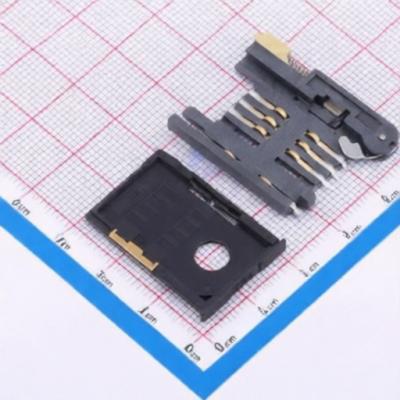 China Industrial SMT SIM Socket SOFNG SIM-021C Push Lever Operation RoHS Compliant Connector for Memory Card for sale