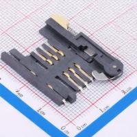 China Phosphor bronze terminal and black PBT 30GF cover connector SOFNG SIM-021KZ for tolerance applications for sale
