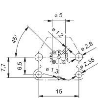 China front mounting built-in plug circular connector M12 4 pole WEIDMULLER 2422460000 with IP67 protection for sale