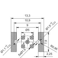 China M12 socket connector SAID M12BB 5S 9SMT 5 pole rated current 4A IP67 protection WEIDMULLER 2422900000 for sale