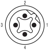 China 4 pole circular connector M12 PG9 rated current 4 A IP67 protection WEIDMULLER 2421700000 rear panel mounting for sale