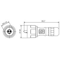 China industrial fiber optic connector WEIDMULLER 1963220000 with LC duplex multimode and IP67 protection rating for sale
