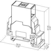 China PROFINET industrial Ethernet mounting rail outlet WEIDMULLER 8946950000 with RJ45 connector and IP20 for sale