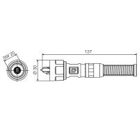 China Industrial grade bayonet plug in connector set WEIDMULLER 1963270000 with SC Duplex multi mode and IP67 protection for sale