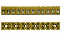 China Multi-pole Terminal Strip Barrier Block with 20A Current Rating and 300V Voltage for Robust Electrical Connections for sale