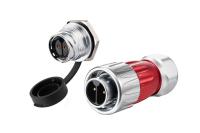 China DH-20 2 Pin M20 Waterproof Aviation Power Connector IP68 20A 300V Circular Industrial Plug Socket for sale