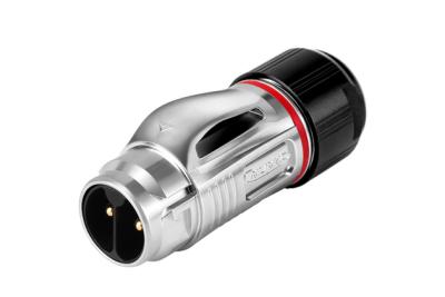 China BD-20 2 Pin M20 IP68 Waterproof Circular Power Connector Industrial Aviation Plug 20A 500V Screw Termination for sale