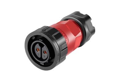 China YM-20 2 Pin Plastic Waterproof Power Connector IP68 20A 500V M20 Circular Industrial Plug Socket Solder Type for sale