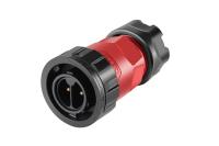 China YM-20 2 Pin Plastic Waterproof Power Connector IP68 20A 500V M20 Circular Industrial Plug Socket Solder Type for sale