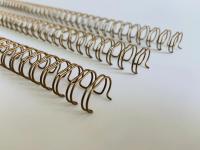 China Nylon Coated Steel 6.4-44mm Double Loop Binding For Notebooks And Calendars for sale