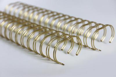China Brochures And Documents Gold Bronze Wire O Binding 44MM 2:1 Pitch for sale