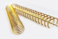 China Gold Winding 6.4mm-50mm 12 Inches Spiral Wire Coil Custom For Wall Calendar for sale