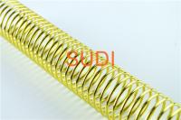 China Plated Gold 32mm Dimension Pitch 8mm Twin Loop Binding Wire for sale