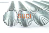 China Matt Silver Aluminium Pitch 6mm Twin Loop Binding Wire for sale