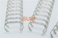 China Coated Steel 2:1 Pitch 41.27mm  Wire Spiral Binding Coils for sale