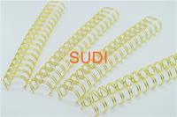 China Calendar Gold Coated 34.9mm Coil Book Binding for sale