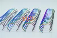 China Rainbow Gold 5/8 Inch-1-3/4 Inch Wire O Bindings, Suitable For High-End Notebooks for sale
