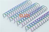 China Rainbow Gold 16MM-44MM Coil Binding And Spiral Spine For Notebook for sale