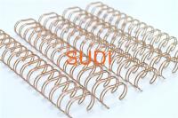 China Bronzing 320 Sheets Of 38 Mm Rose Wire O Bindings For Notebook Calendar for sale