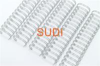 China Twin Loop Coated Steel ODM 2:1 Pitch Metal Binding Coils for sale