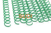China Grass Green 20mm Binding Plastic Coil , 3/4 Inch PET Plastic Spiral Binding Coil for sale