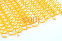 China Orange Color 2.29mm 0.09 Inch Plastic Spiral Binding Coils for sale