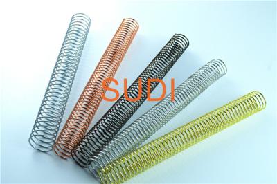 China Metal Strong Tension Strength 7.9mm Notebook Coil Binding for sale