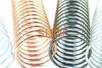 China Twin Ring 1.4mm Diameter Metal Spiral Binding Coils For Coil Books for sale