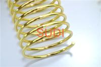 China Electroplated First Class Diameter 0.70mm Metal Spiral Binding Coils for sale