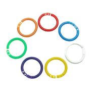 China Color Plastic Loose-Leaf Double Clasp 15 20 27 28 32 35 40mm for sale