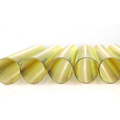 China 13-80mm Gold-Plated Binding Spiral Coil Suitable For Notebook Desk Calendar for sale