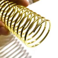 China 28.6mm Inner Diameter Gold-Plated Volume Book Binding , Used For High-End Notebooks for sale