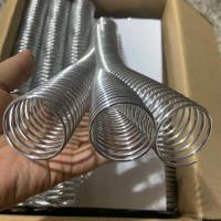 China Wire Diameter 2.0mm Electroplating Notebook Silver Spiral Binding Coil for sale