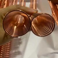 China 32MM Rose Gold Electroplated Metal Spiral Wire O, Suitable For High-End Notebooks for sale