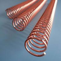 China Plating Wire Diameter 2.0mm Metal Spiral Binding Coils for sale