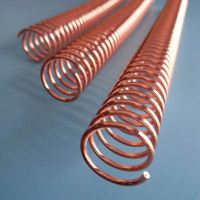 China Plating Wire Diameter 2.0mm Metal Spiral Binding Coils for sale