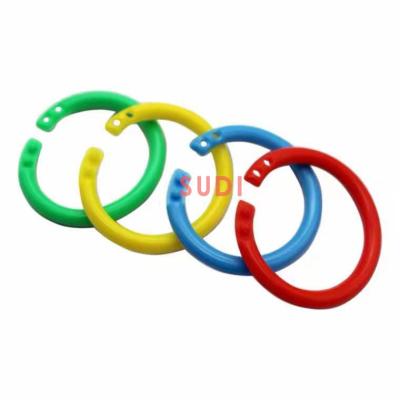 China 30mm Double Buckle Plastic Loose Leaf Binder Rings Environmental Protection for sale