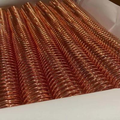 China 44.5mm 48 Turns Electroplated Metal Spiral Coils For Book Binding for sale