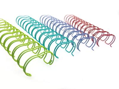 China Nylon Coated Steel 41.27mm Twin Loop Binding Wire for sale
