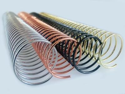 China 4:1 Pitch 22.2mm Spiral Coil Binding Supplies For Premium Textbooks for sale