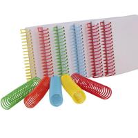 China PVC / PET 50mm Spiral Plastic Coil Used For All Kinds Of Book Binding for sale