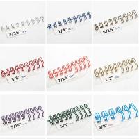 China 41mm Double Ring Twin Loop Wire Binding 3/4 inch For Notebooks And Calendars for sale