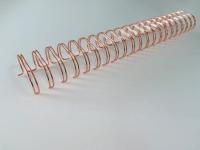 China Steel Electroplated 6.4mm Wire Spiral Binding Coils Double O Line Binding for sale