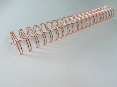 China Steel Electroplated 6.4mm Wire Spiral Binding Coils Double O Line Binding for sale