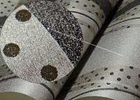 China Curve Line Design Gray Modern Removable Wallpaper  for TV Background 0.53*10M for sale