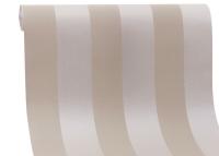 China Flocking Modern Striped Wallpaper ,Silver Brown Bright Modern Wallpaper Geometric for sale
