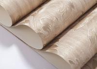 China Classic Style Vinyl Golden Damask Pattern Wallpaper / WallCoverings Retro Vantage for sale