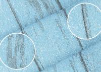 China Mediterranean Style Modern Striped Wallpaper , Blue Non woven Wallpaper for TV Background for sale