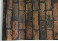 China Washable 3D Brick Effect Wallpaper / Exposed Brick Wallpaper With Eco Friendly Vinyl Material for sale